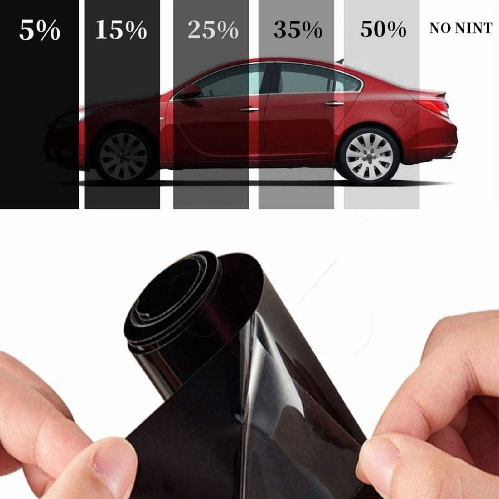 50x3m Car Windshield Sun Visor Strip Tint Film Front Glass VLT 1%-50% ...