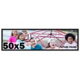 50x5 Frame Black Solid Wood Picture Frame | 0.75 Inch Moulding Width ...