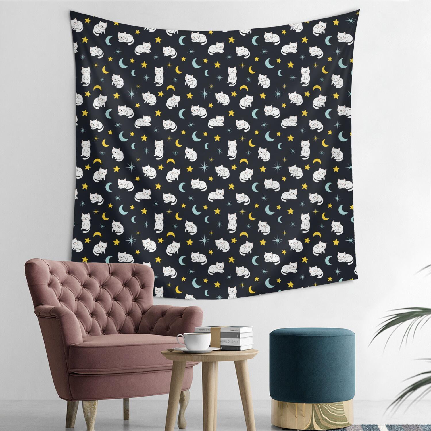 50x50 Inch Square Wall Tapestry for Indoor & Outdoor, Living Room ...