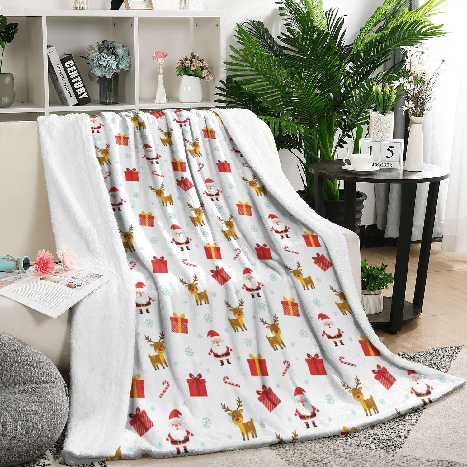 50x60 Inch Flannel Fleece Blanket for Men, Women & Kids, Soft ...