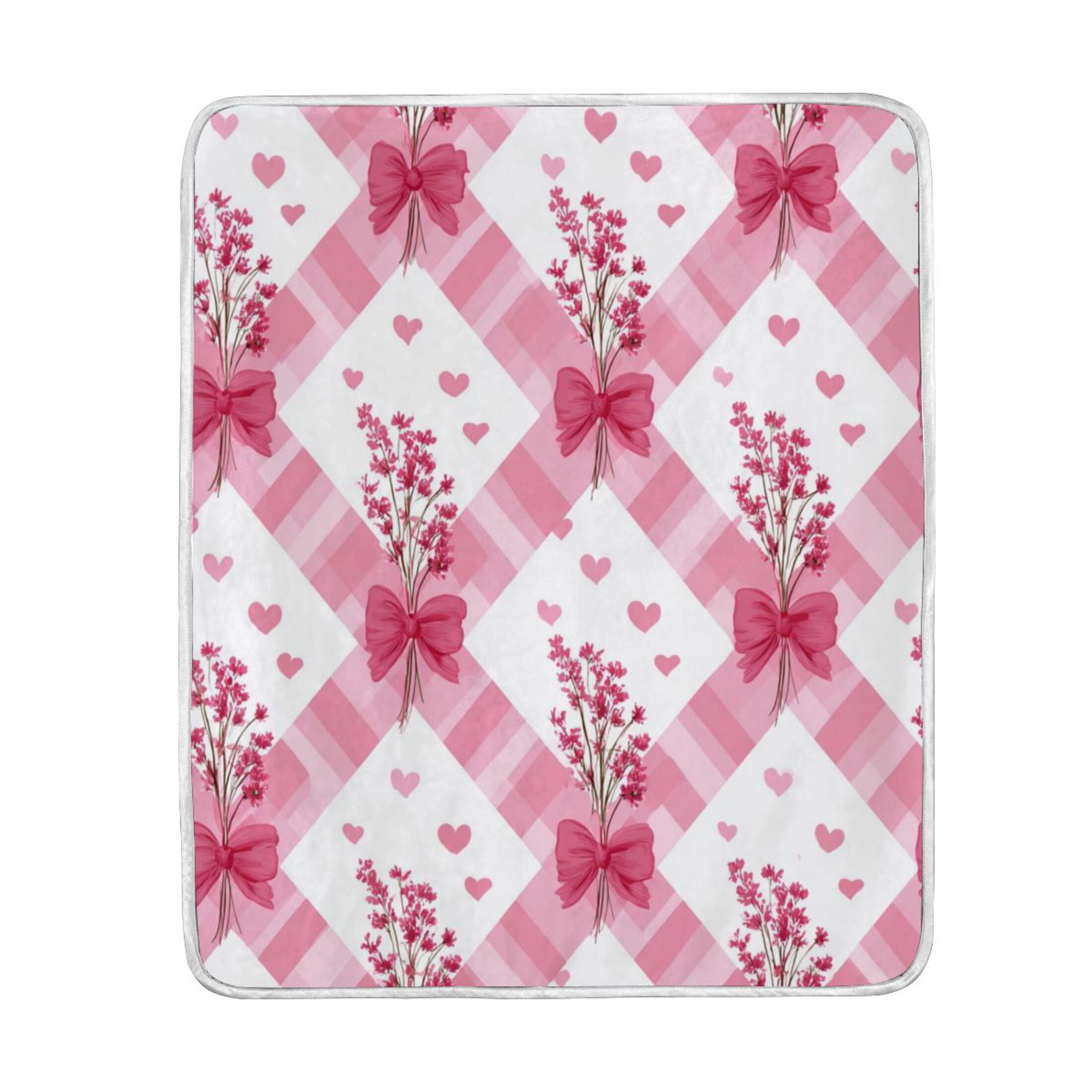 50x60 inch Crystal Fleece & Arctic Fleece Blanket Soft Bed Throws for ...