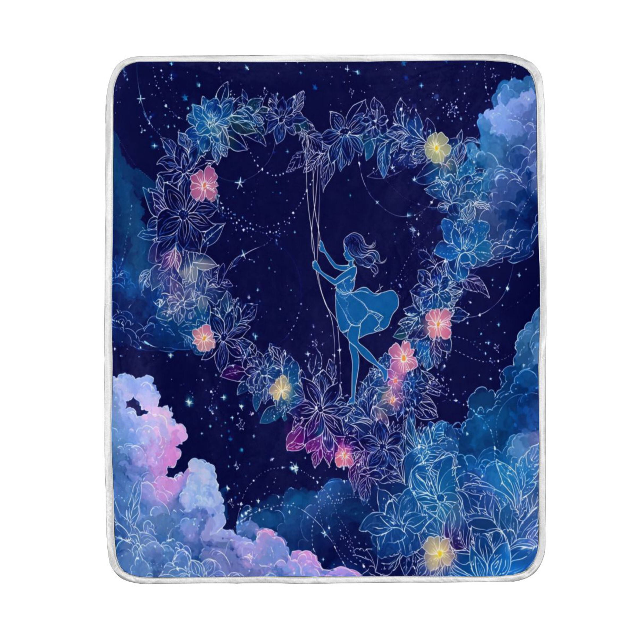 50x60 inch Crystal Fleece & Arctic Fleece Blanket Soft Bed Throws for ...