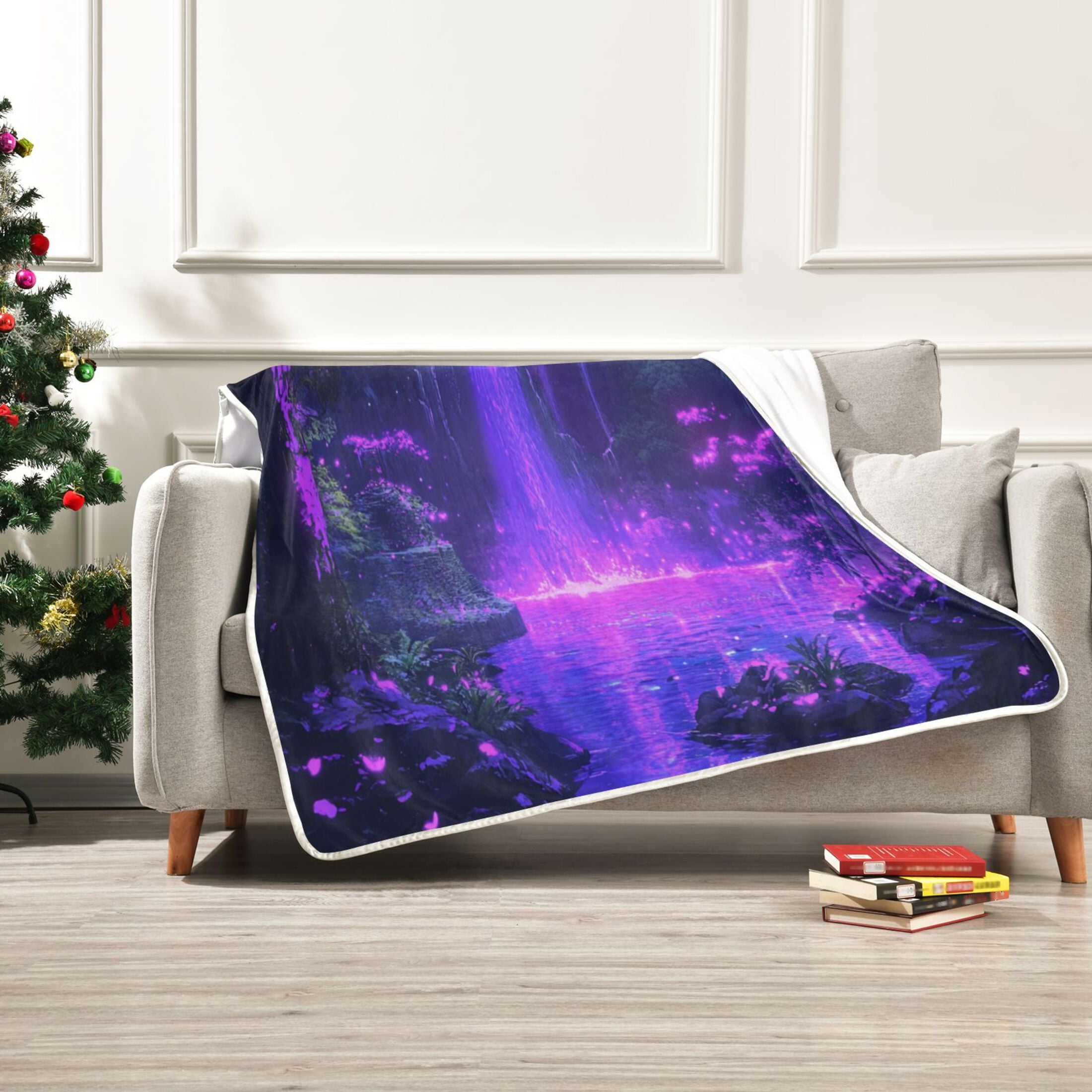 50x60 inch Crystal Fleece & Arctic Fleece Blanket Soft Bed Throws for ...