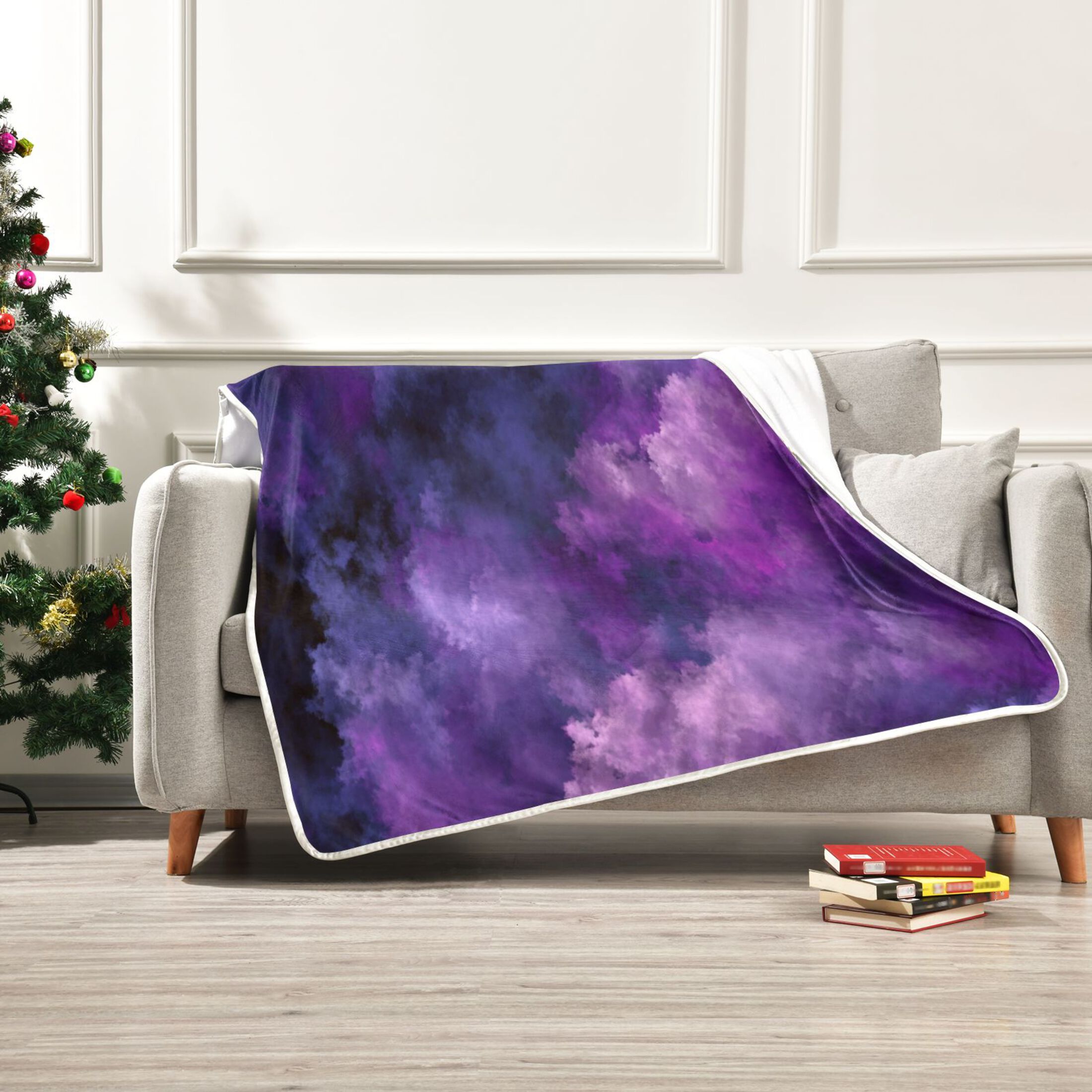 50x60 inch Crystal Fleece & Arctic Fleece Blanket Soft Bed Throws for ...