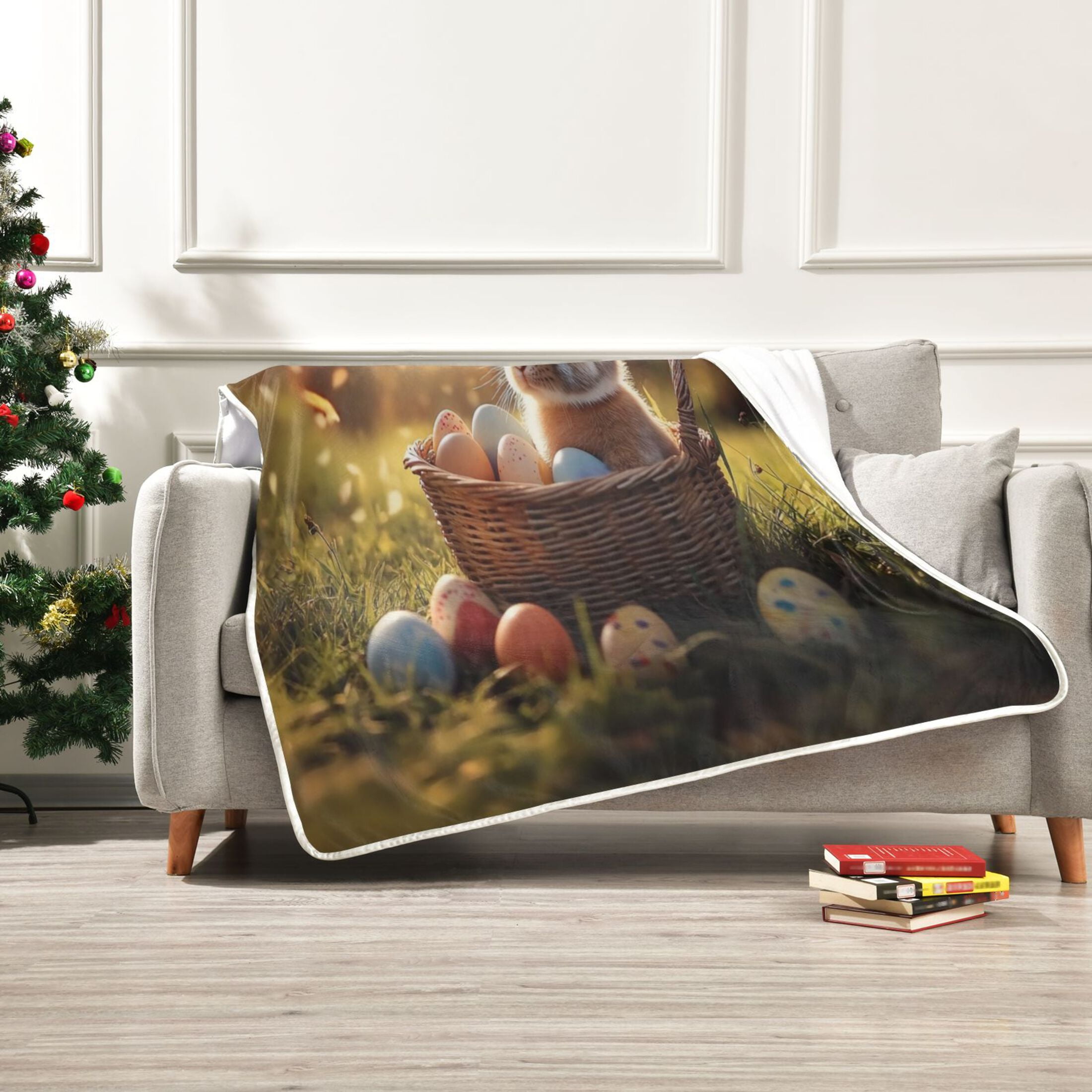 50x60 inch Crystal Fleece & Arctic Fleece Blanket Soft Bed Throws for ...