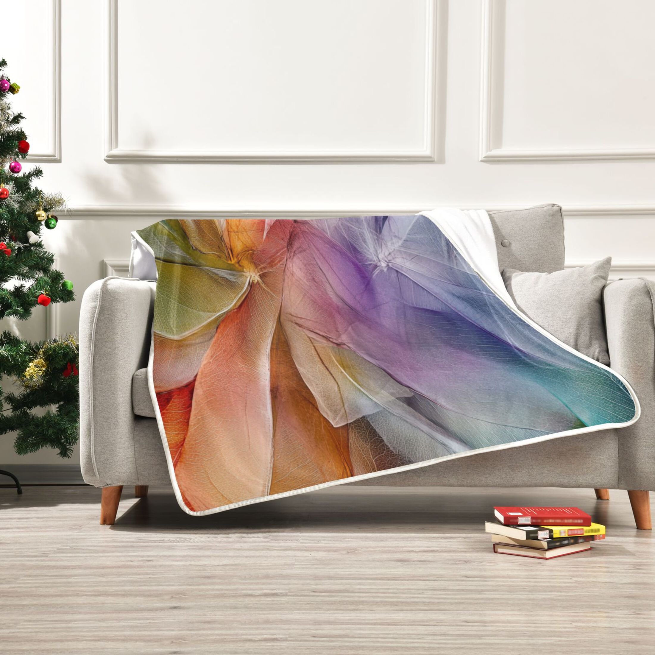 50x60 inch Crystal Fleece & Arctic Fleece Blanket Soft Bed Throws for ...