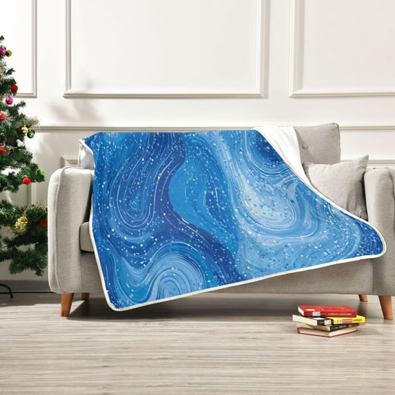 50x60 inch Crystal Fleece & Arctic Fleece Blanket Soft Bed Throws for ...