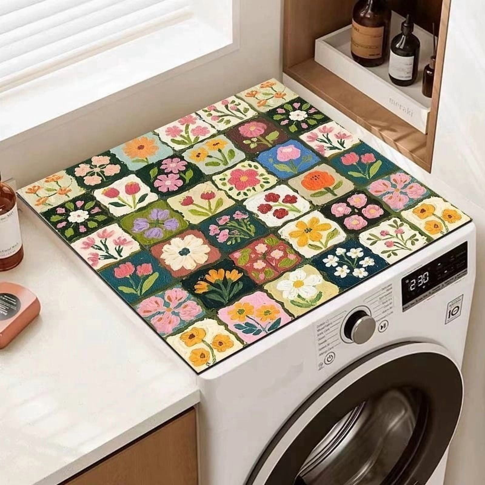 50x60cm Diatom Mud Dust Cover for Washing Machine | Water-Absorbent ...
