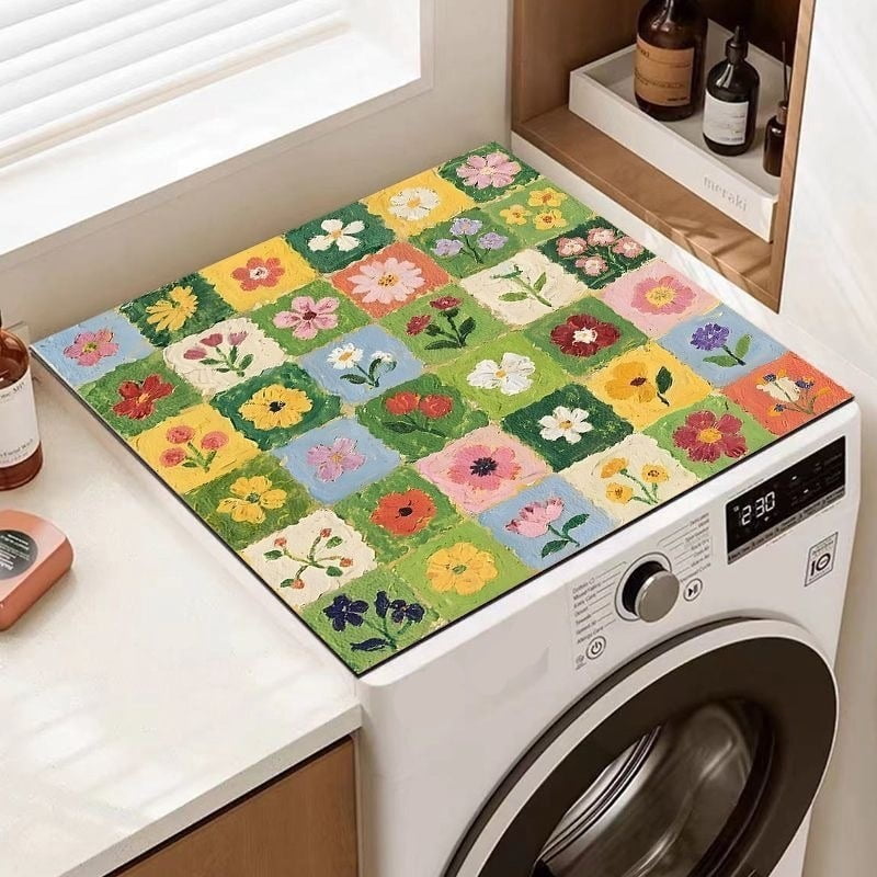 50x60cm Diatom Mud Dust Cover for Washing Machine | Water-Absorbent ...