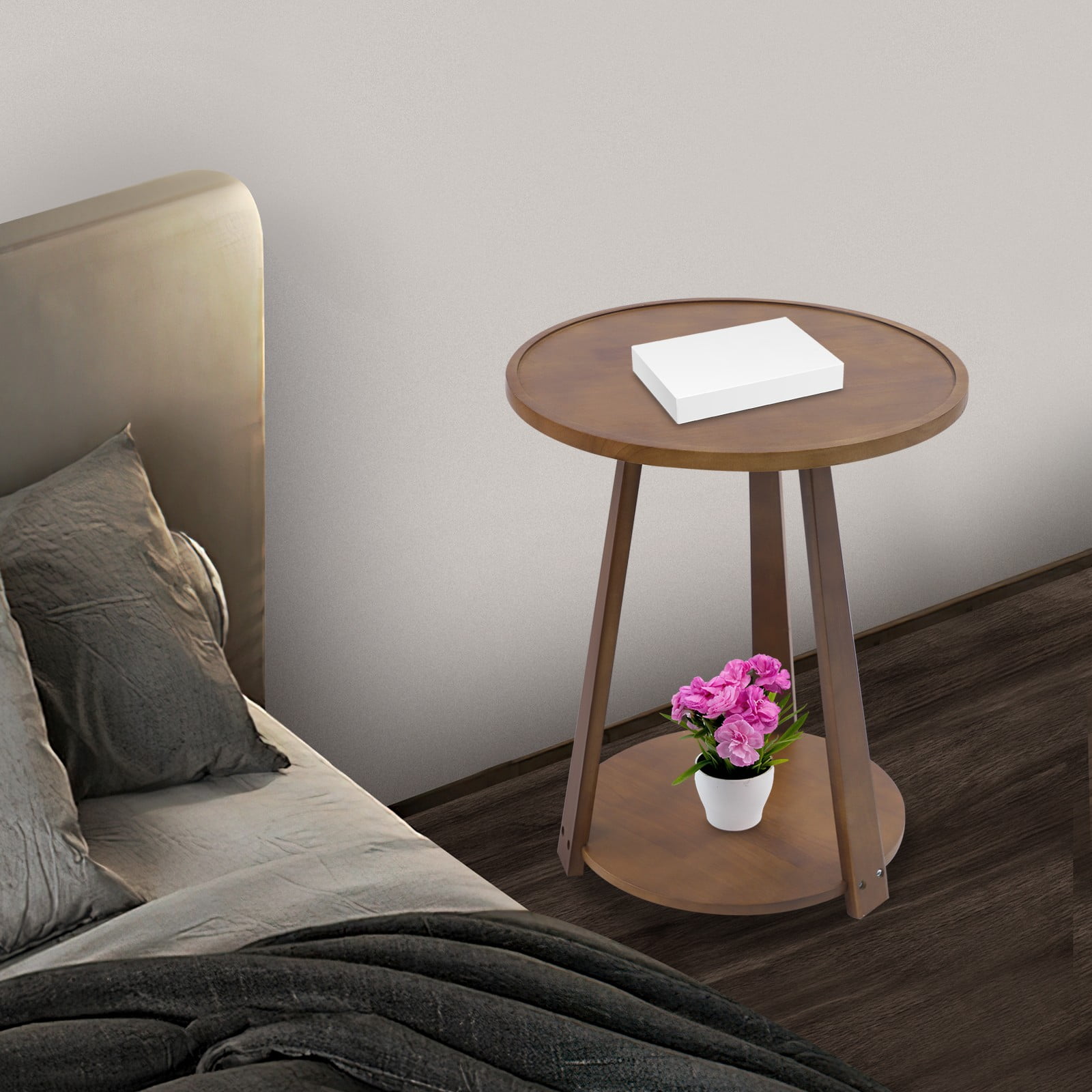 50x60cm Round Side Table, Side Table for Small Spaces, Modern Couch End ...