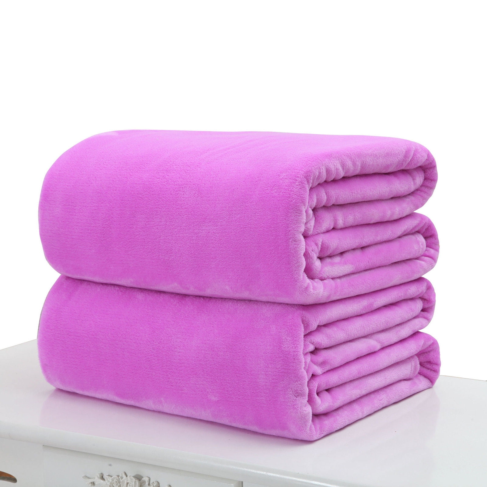 50x70cm Small Super Warm Solid Micro Plush Fleece Blanket Throw Rug ...