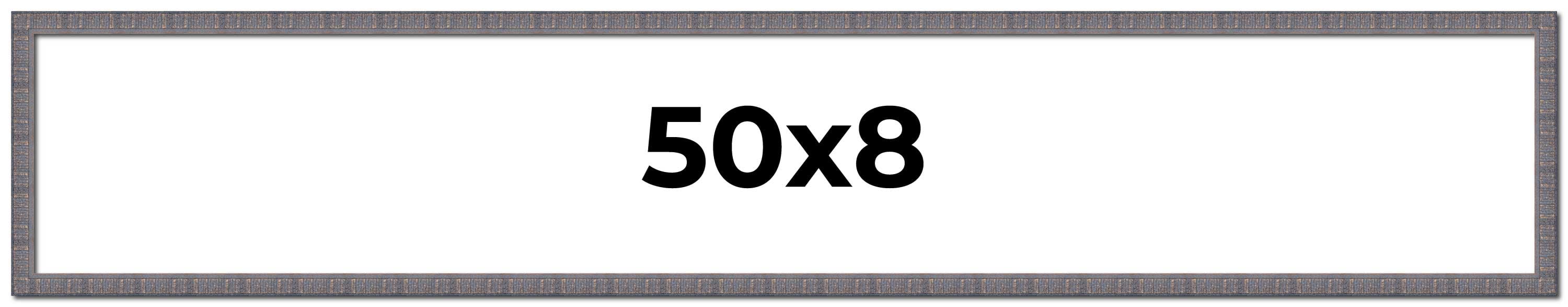 50x8 Frame Slate Blue Distressed Rustic Solid Wood Picture Frame | 0.75 ...