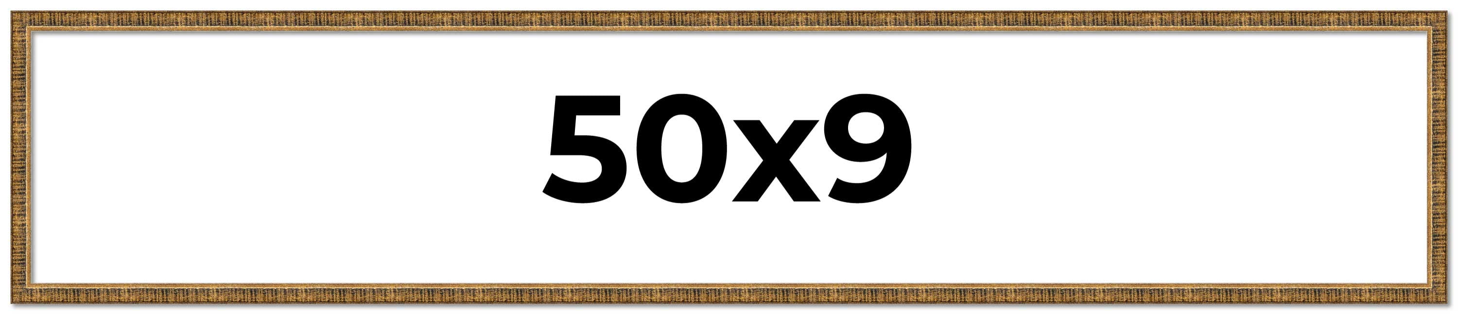 50x9 Frame Gold Solid Wood Picture Frame - Complete Modern Photo Frame ...