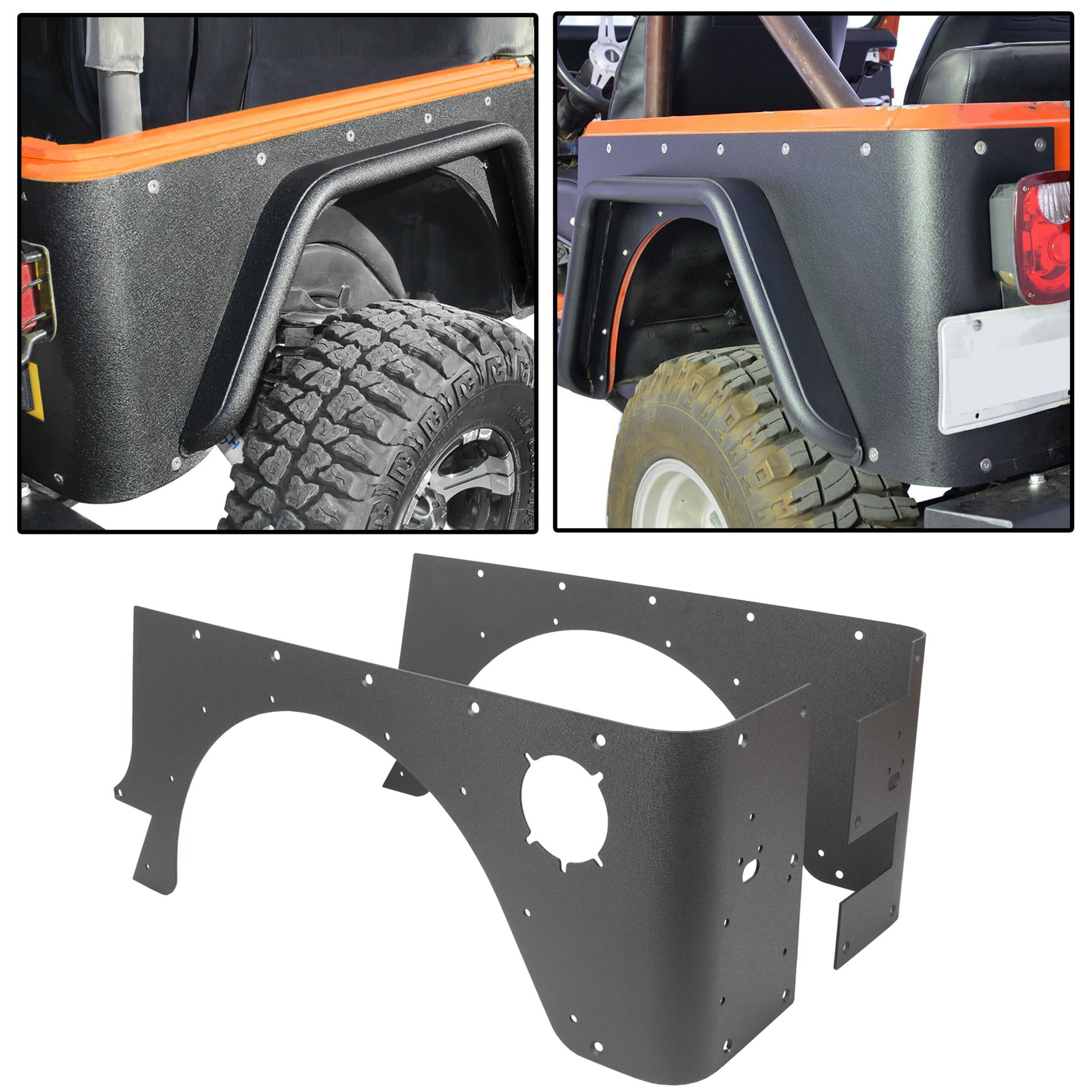 51-0043 Pair Off Road Rear Corner Rocker Guards Thick Heavy Duty Body ...
