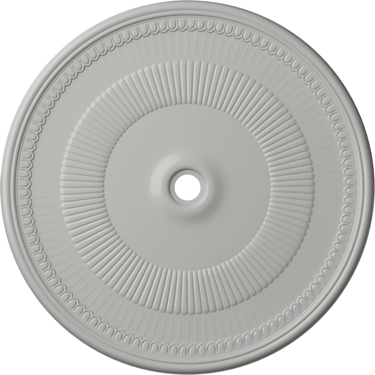 51 1/8"OD x 3 5/8"ID x 1 1/2"P Nevio Ceiling Medallion (Fits Canopies ...