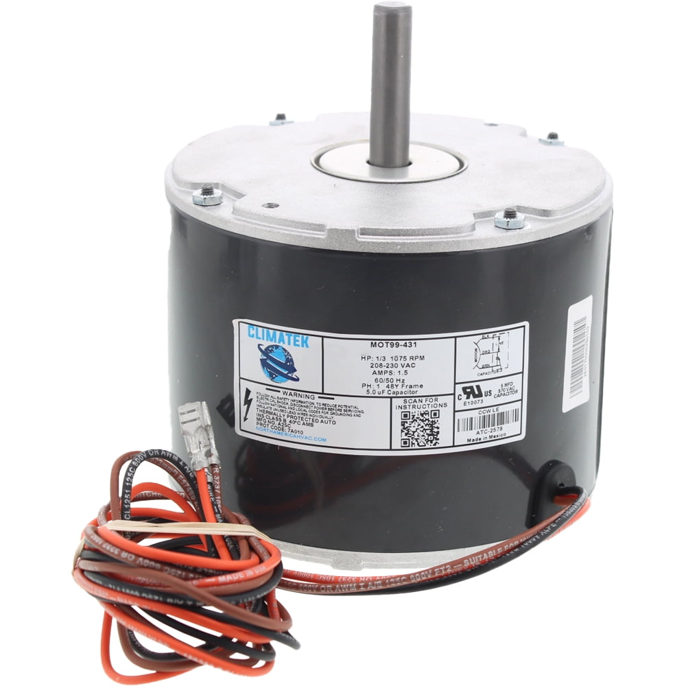 51-100998-05 - ClimaTek Upgraded Condenser Fan Motor Replaces Ruud ...