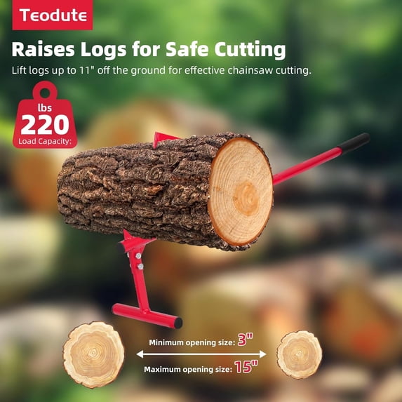 51.18"" Timberjack Log Lifter, Adjustable Log Roller Cant Hook, Heavy ...