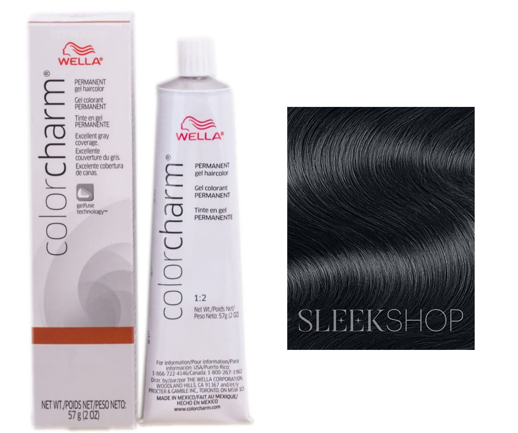 51/1N - Black , Wella Color Charm Gel Permanent Tube Haircolor , Hair ...