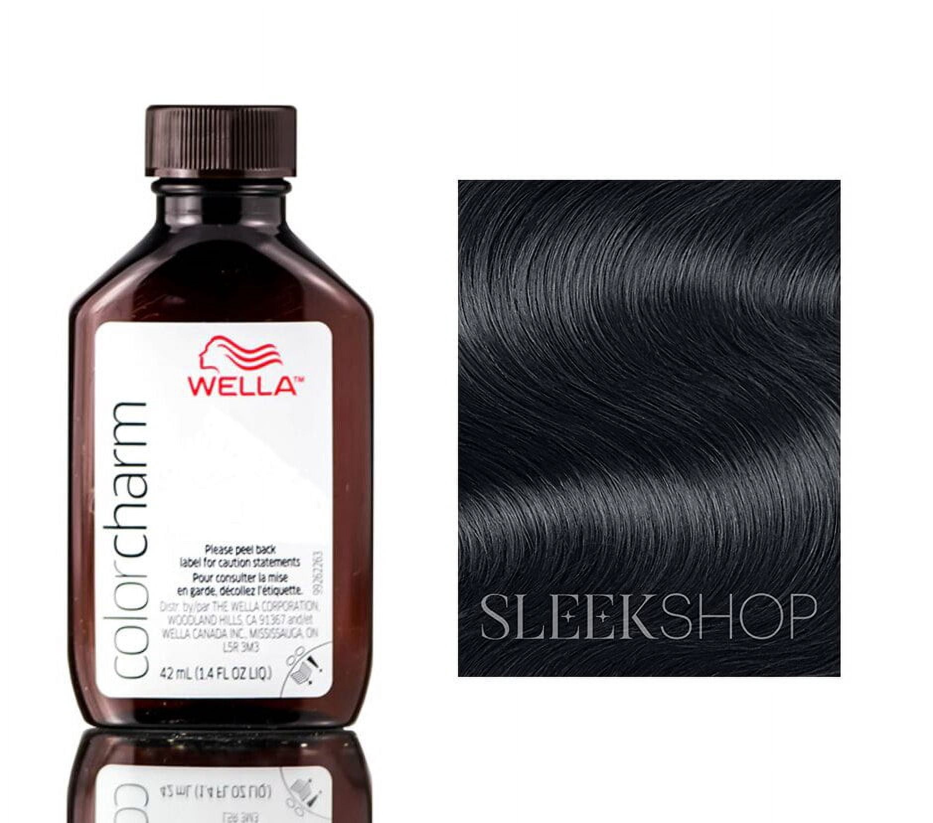 51/1N - Black , Wella Color Charm LIQUID Permanent Hair color, 100% ...