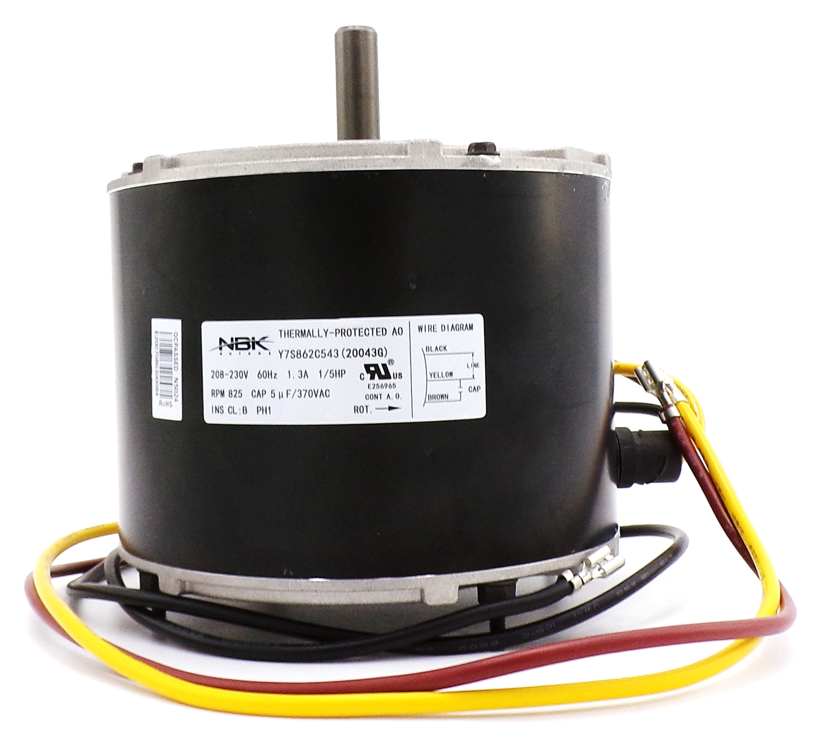 51-23055-12 CONDENSOR MOTOR 1/5HP 825RPM 208-230V - EXACT FIT FOR RHEEM ...