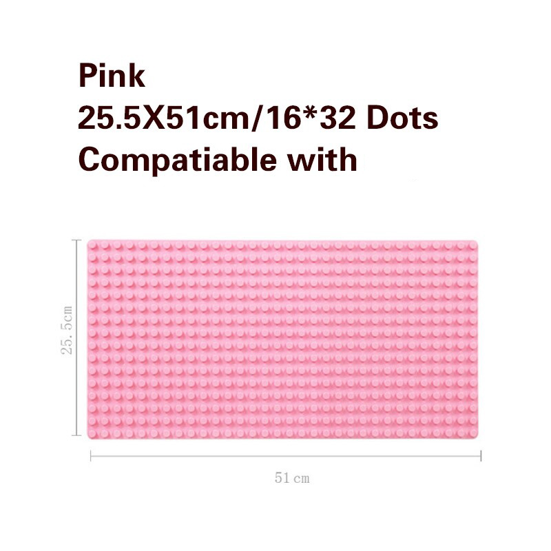 51*25.5cm Large Particle Size Building Blocks Baseplate Bricks Base ...