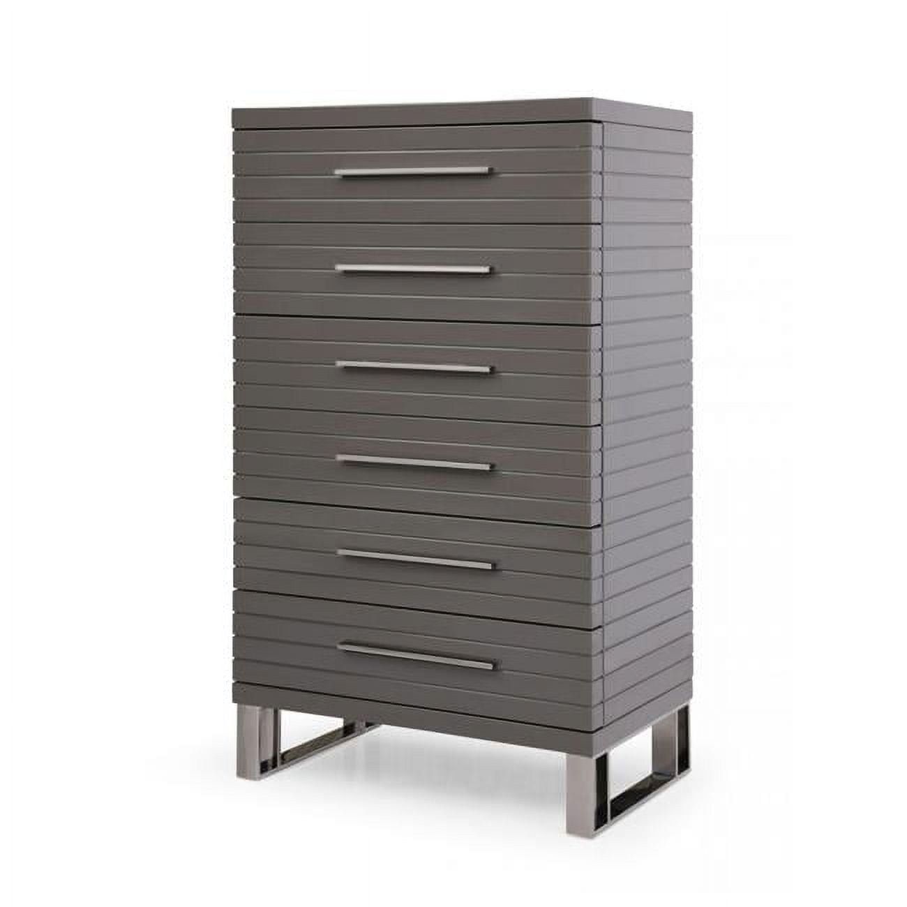 51.5 x 29.5 x 19 in. Gray Manufactured Wood Plus Solid Wood Stainless ...
