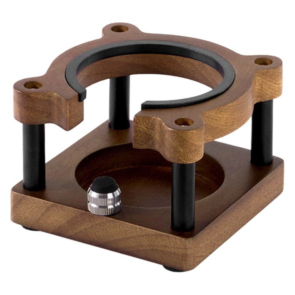 51/53/54/58mm Wood Coffee Tamper Mat Station Stand Portafilter Holder ...
