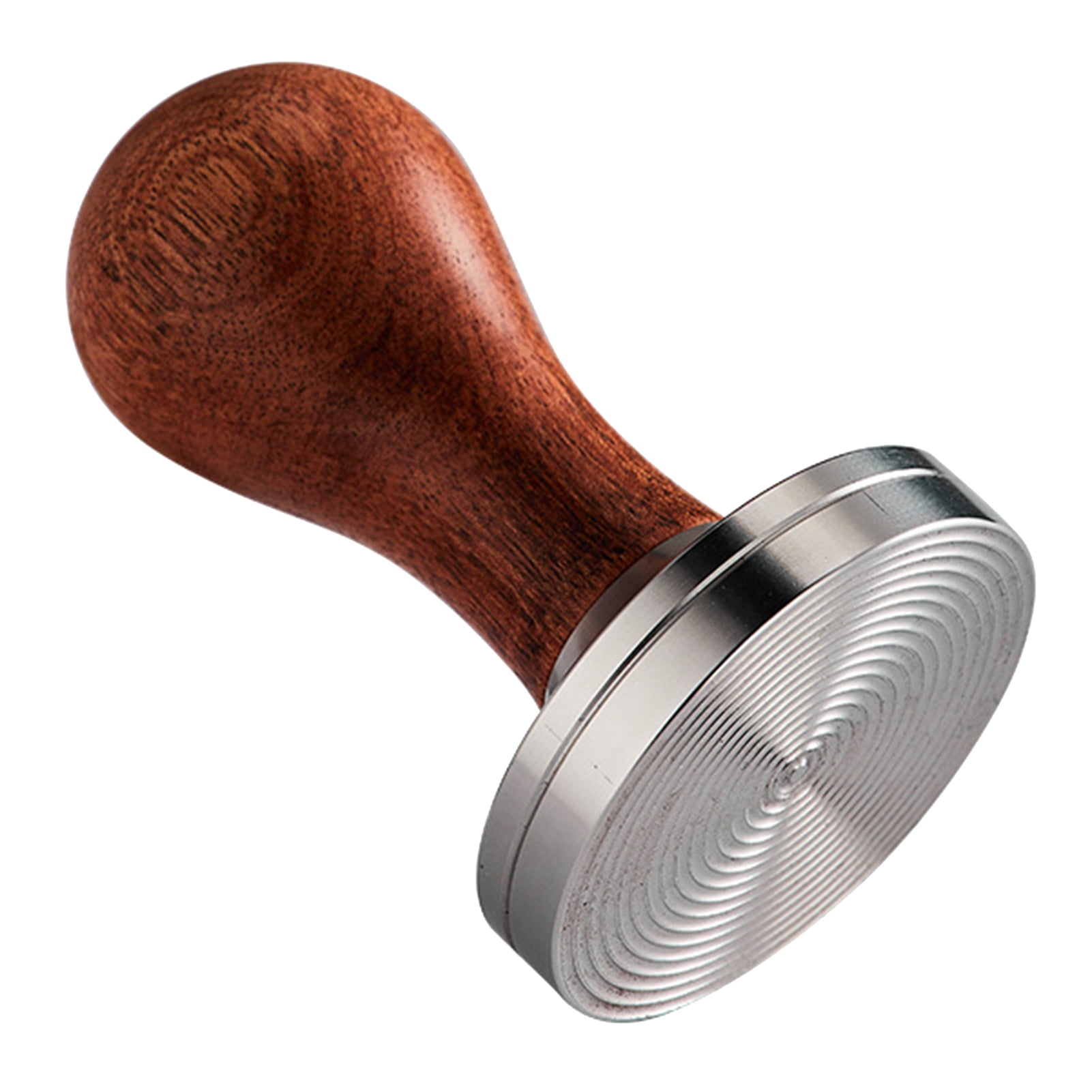 51/53/58MM Coffee Powder Tamper - Wooden Handle, Stainless Steel ...