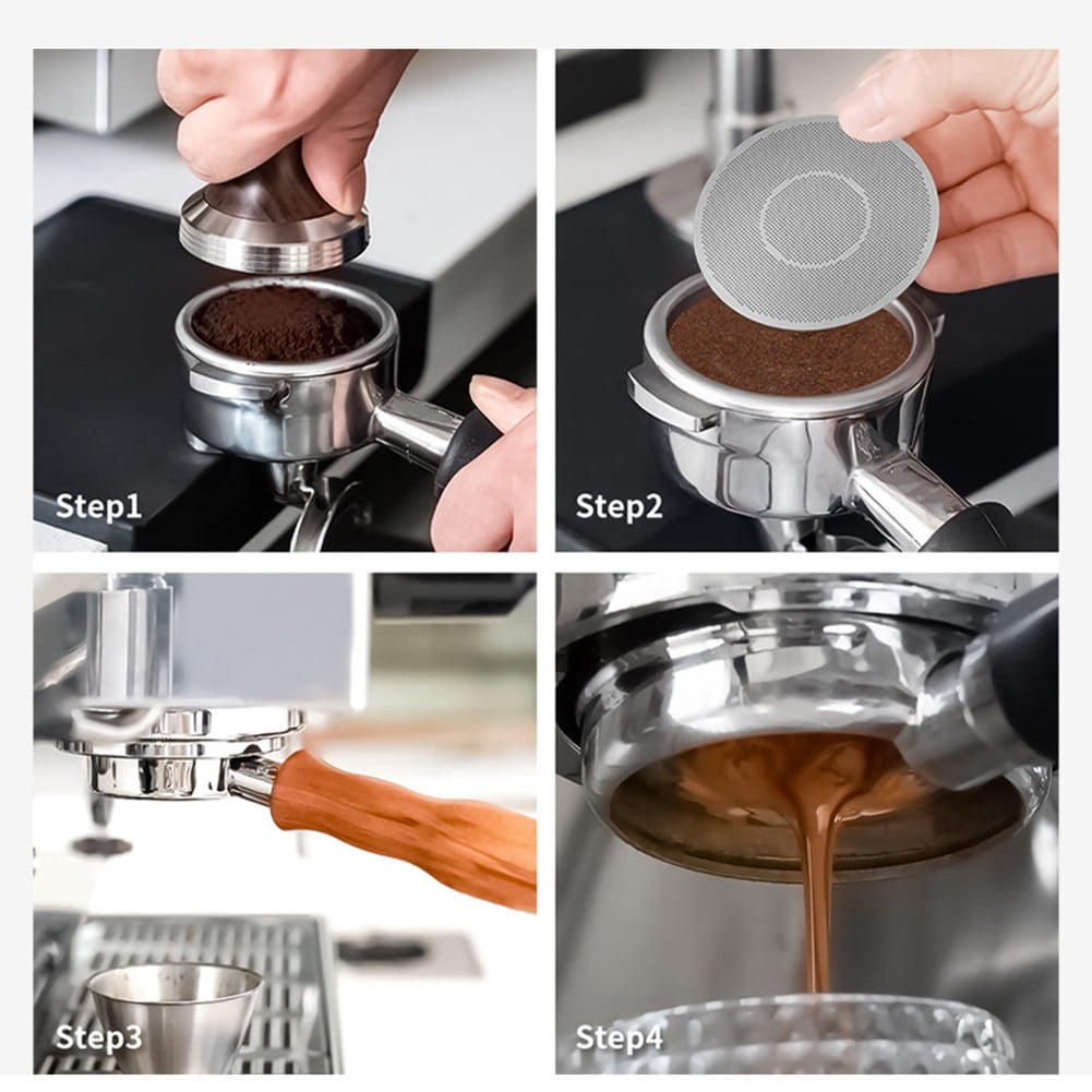 51/53/58Mm Espresso Puck Screen Reusable Coffee Filters Stainless Steel ...