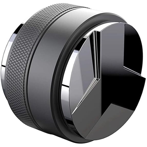 51/53/58mm Stainless Steel Coffee Tamper, Flat Bottom Three-Blade ...