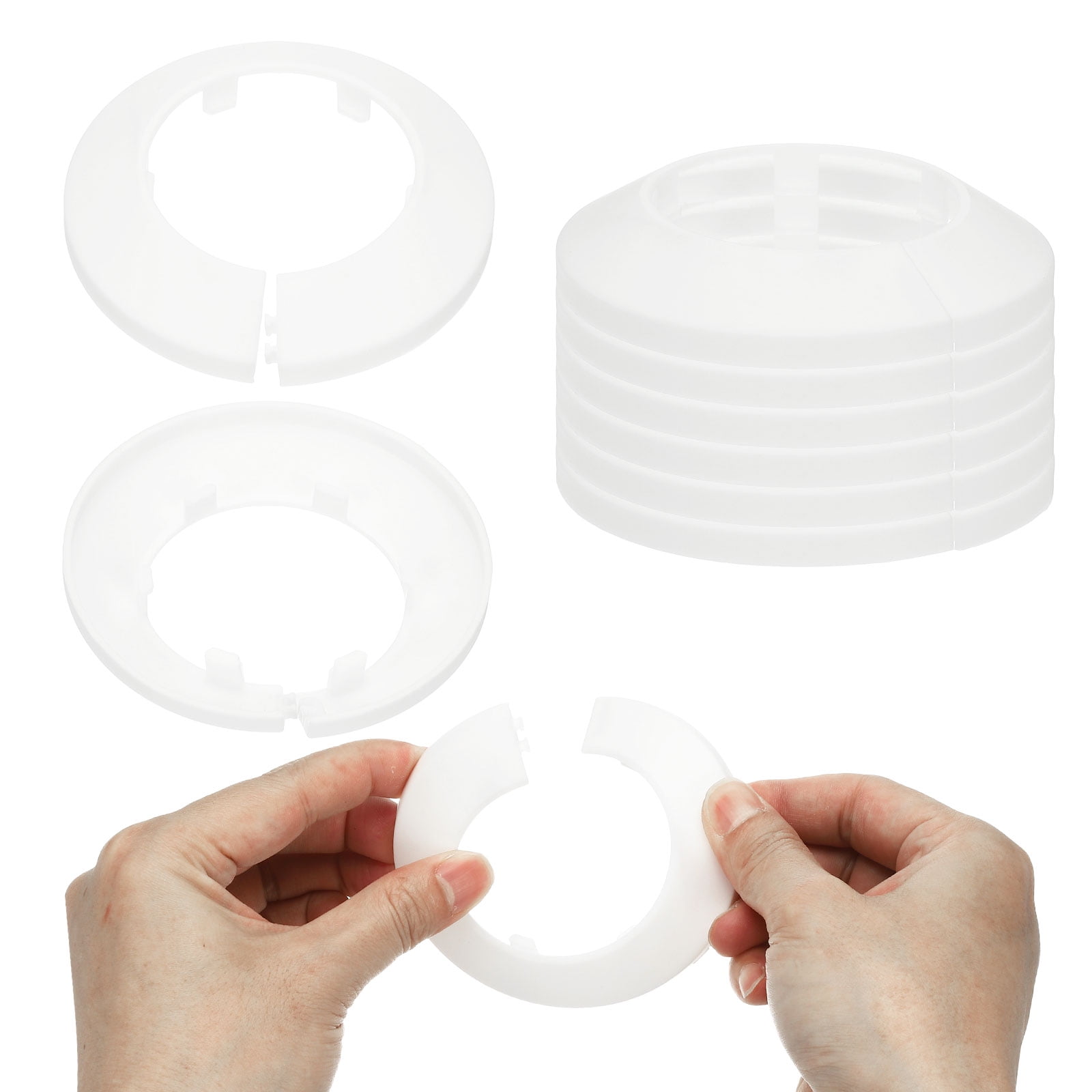 51.5mm Plumbing Cover Plates, 9 PCS Wall Split Flange Pipe Cover ...