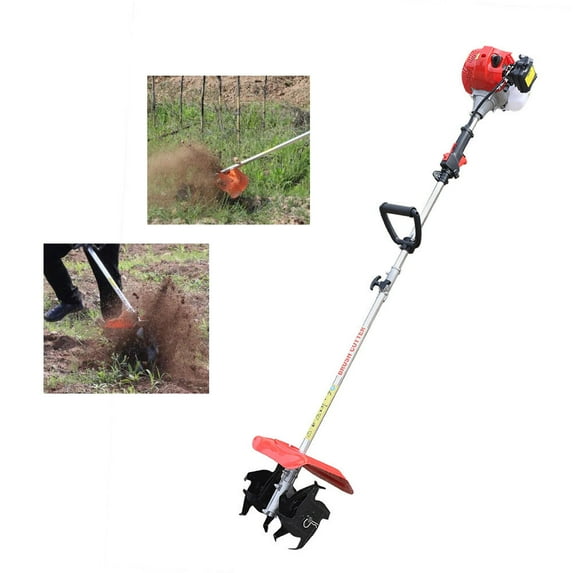 51.7CC 2 Stroke Mini Gas Powered Tiller Cultivator Rototiller Garden ...