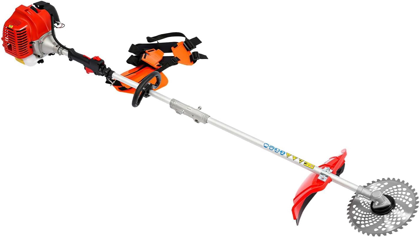 51.7CC Weed Wacker Gas Powered, 2 Stroke 4 In1 Weed Eater, Brush Cutter ...