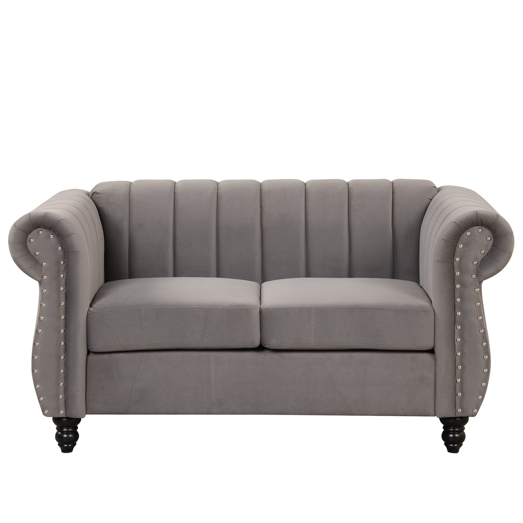51"Chesterfield Sofa 2 Seater Accent Sofa Chair with Rolled Arms and ...
