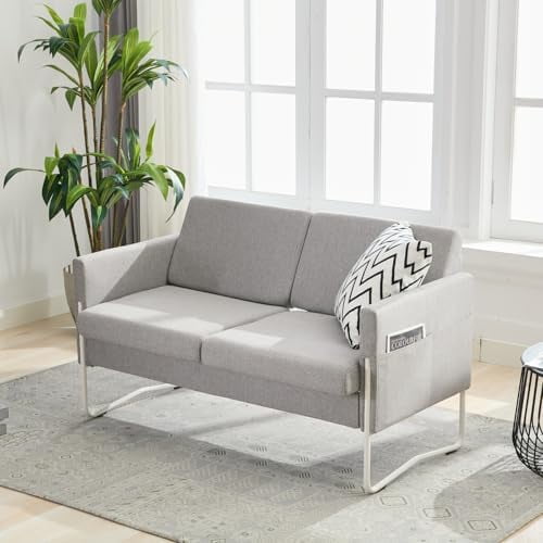 51” Comfy Couch Sofa with 2 USB Ports, Small Couches for Small Spaces ...