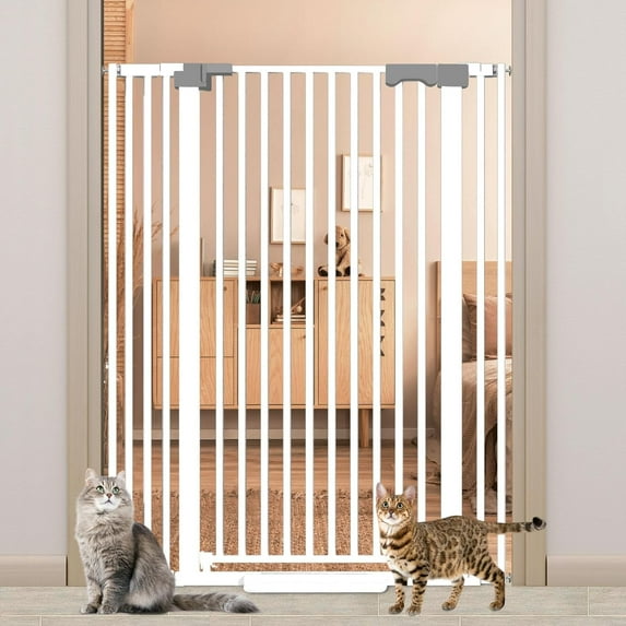 51'' Extra Tall Gate for Doorways 30-40.9'' Wide, Climb Proof Pet Gates ...