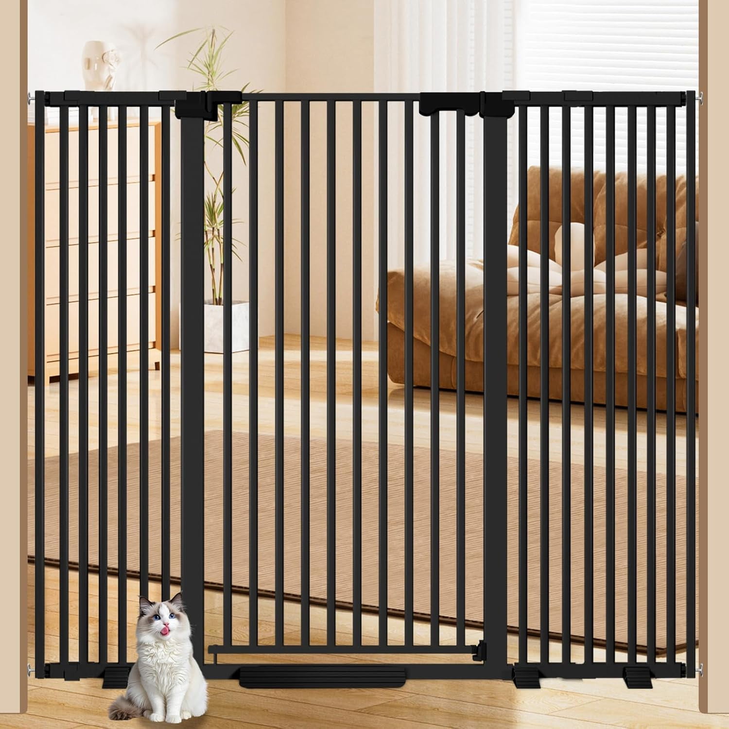 51'' Extra Wide Gate Barrier 30-63'' Wide for Doorways Hallways ...