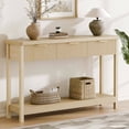 51" Fluted Console Table for Entryway, Living Room, Hallway, or Behind ...