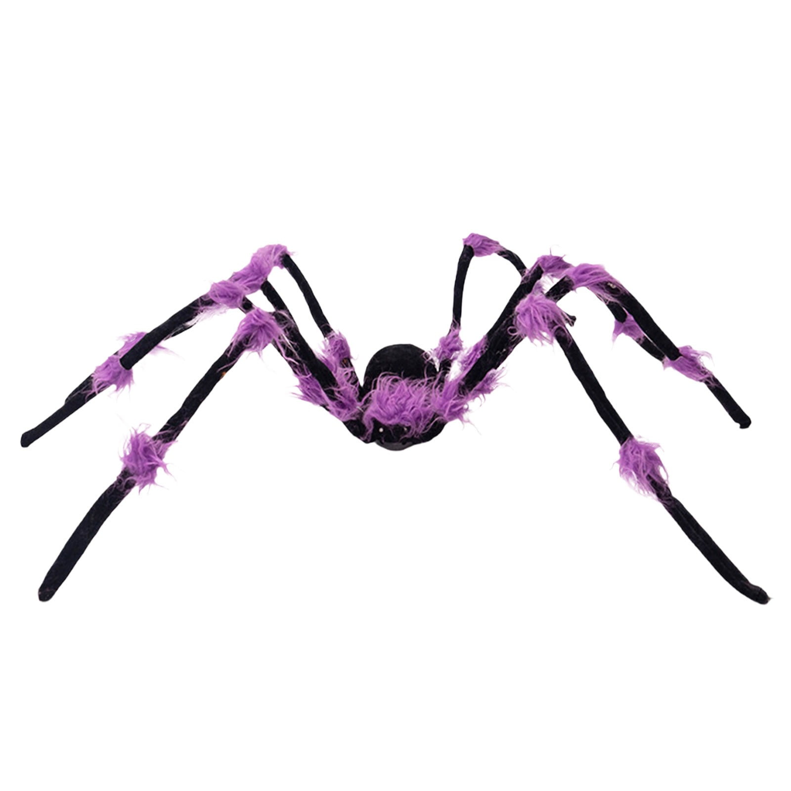 51" Giant Light Up Halloween Spider with LED Red Eyes, Jumbo Scary Spider Decor for Indoor ...