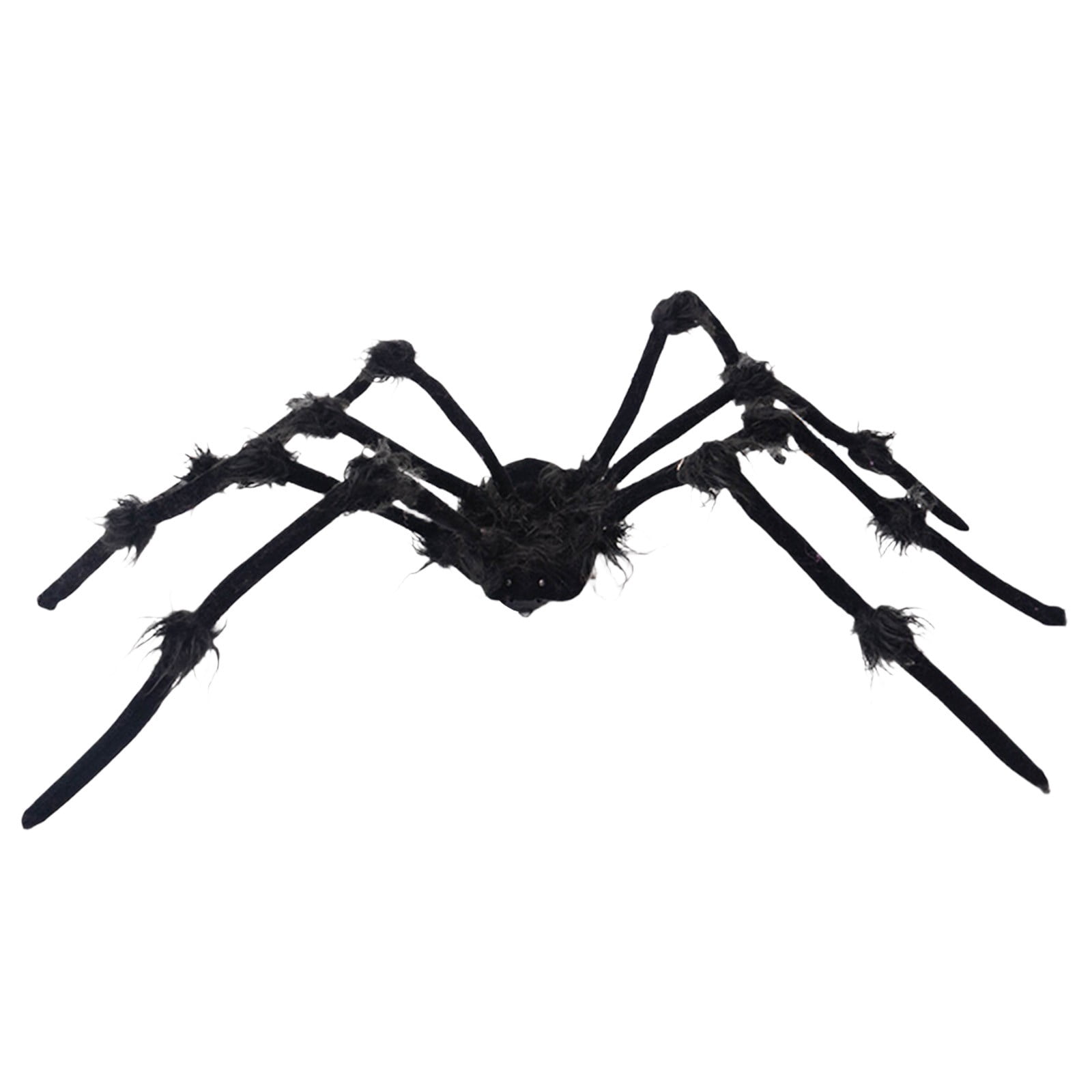 51" Giant Lighted Halloween Spider Decor - Scary Hairy LED Spider with ...