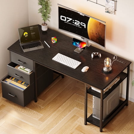 Ikea Desk with pull-out panel, black-brown 26210.5145.188 - Walmart.com