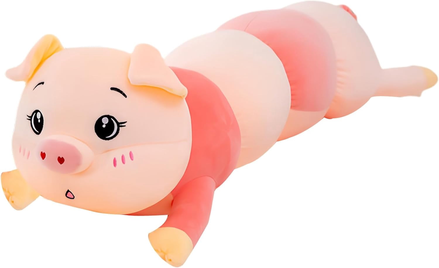51 Inch Long Pig Plush Pillow - Soft Giant Stuffed Animal Pink Pig ...