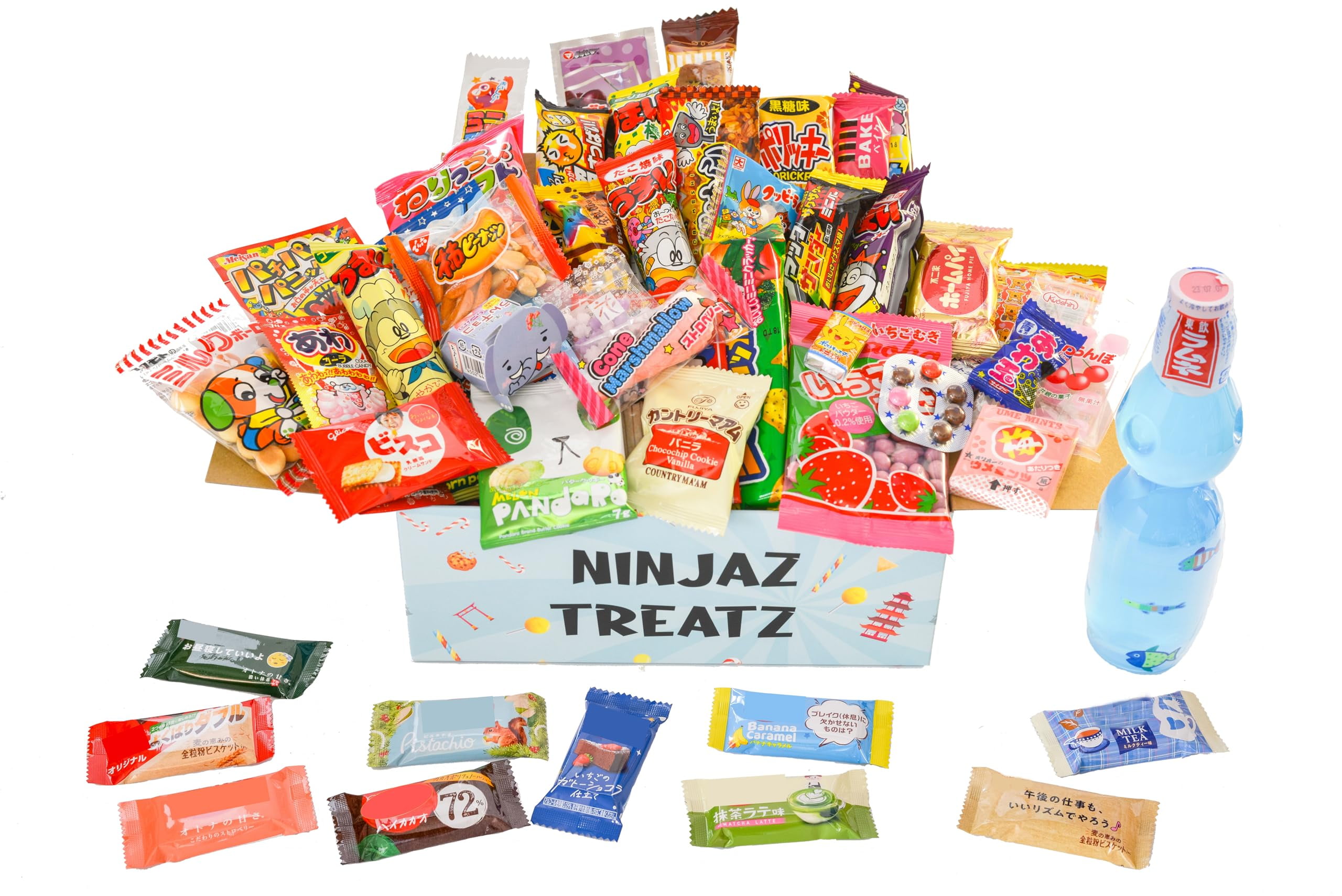 51 Japanese Snacks Box IEF31 40 Japanese Candy and 10 Japanese KitKat ...