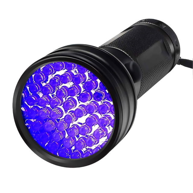51 LED Lamp Beads UV Flashlight Currency Detector Lamp Ultraviolet Pet ...