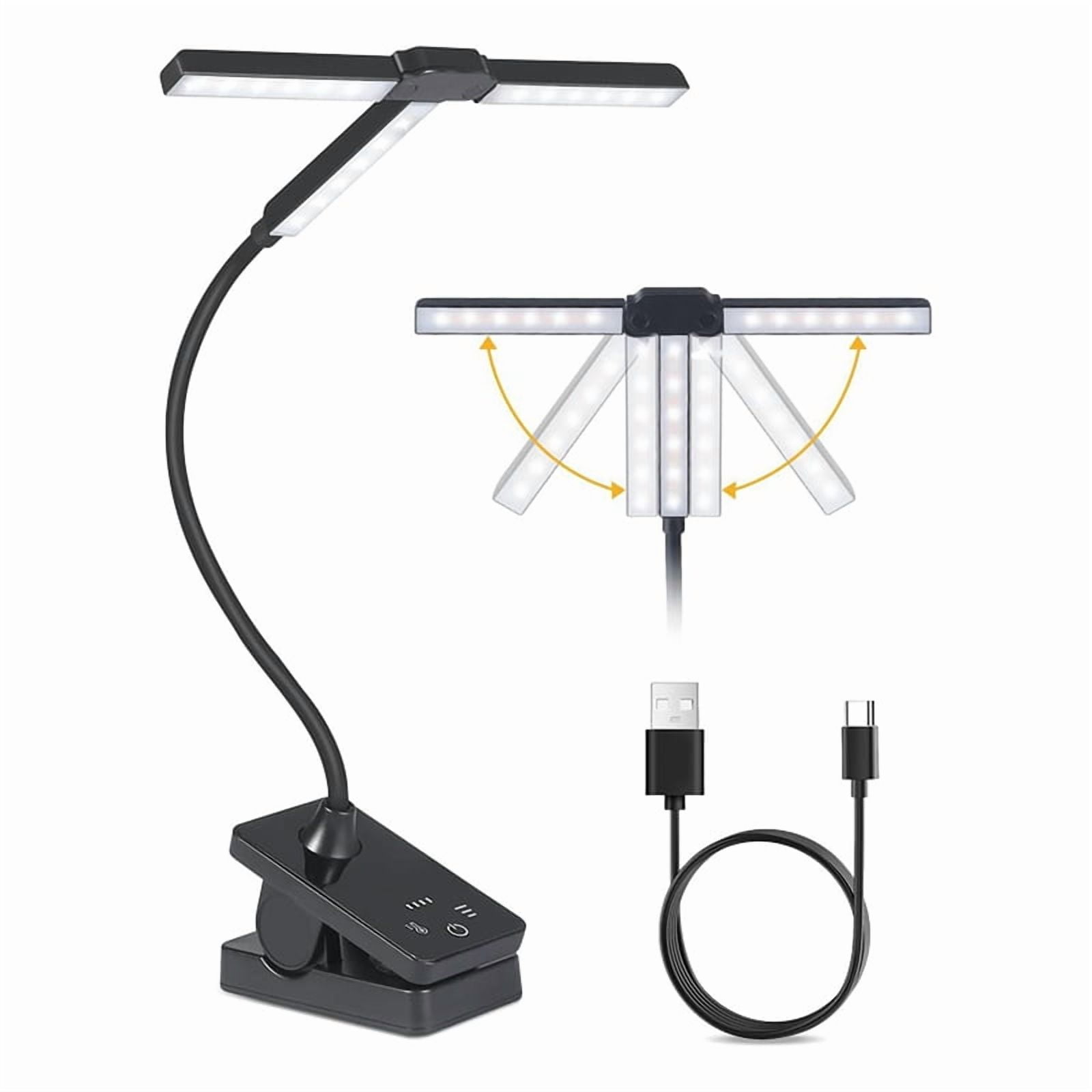 51 Led Music Stand Light, Folding Rechargeable Clip on Light, Portable ...