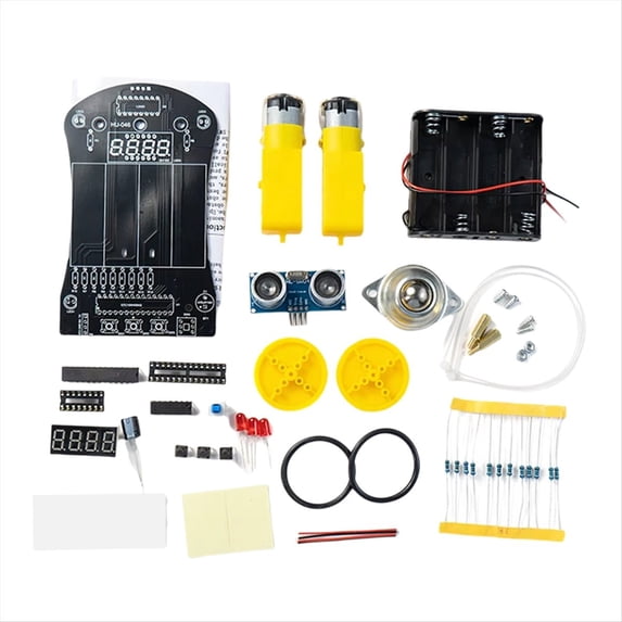 51 MCU Smart Car DIY Electronic Kit Ultrasonic Obstacle Avoidance Car ...