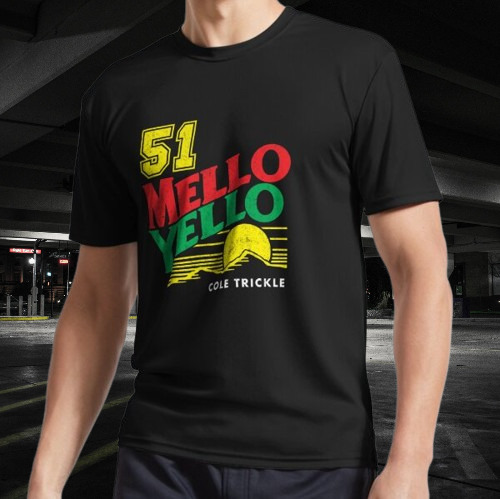 51 Mello Yello - Cole Active T-Shirt - 1900s Active T-Shirt Funny Size ...