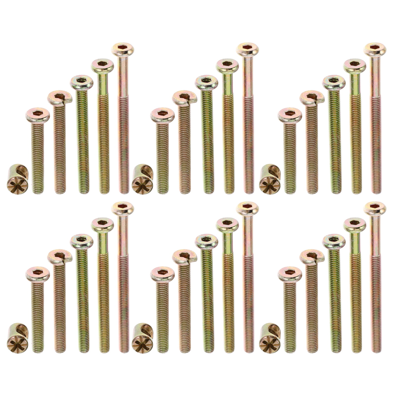 51 Pcs Bed Rail Fasteners Furniture Screw Set Crib Screws Replacement ...