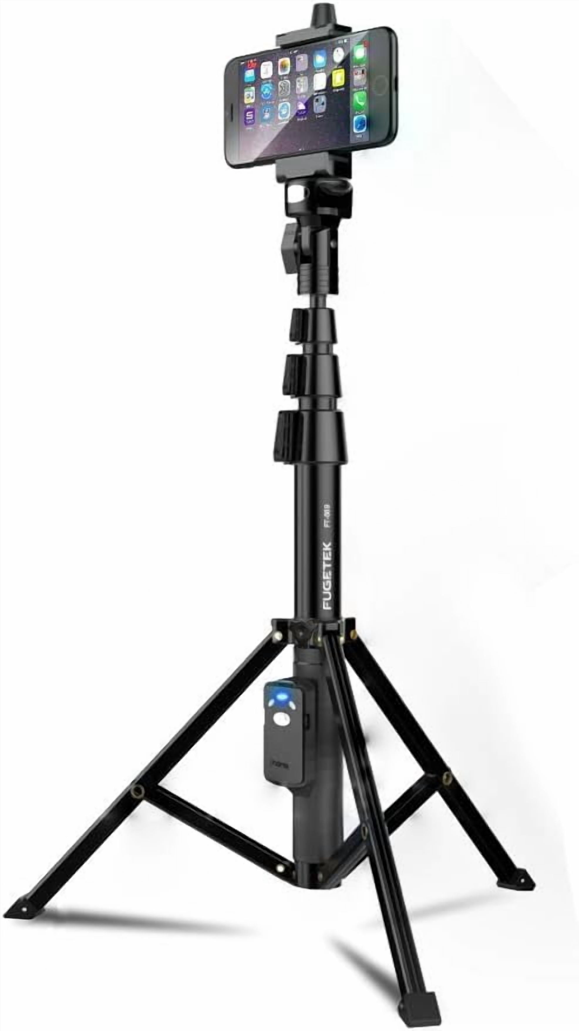 51" Professional Selfie Stick Tripod, 100% All Aluminum Stick & Legs ...