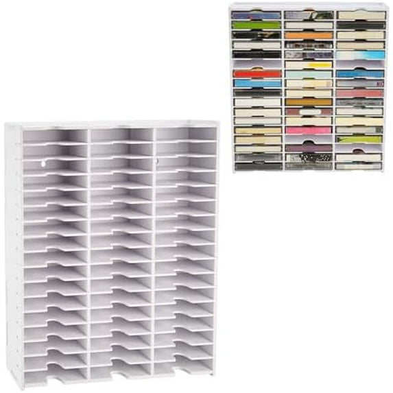 51-Slot Cassette Tape Storage, Desktop Rack Audio Tape Organizer, Wall ...